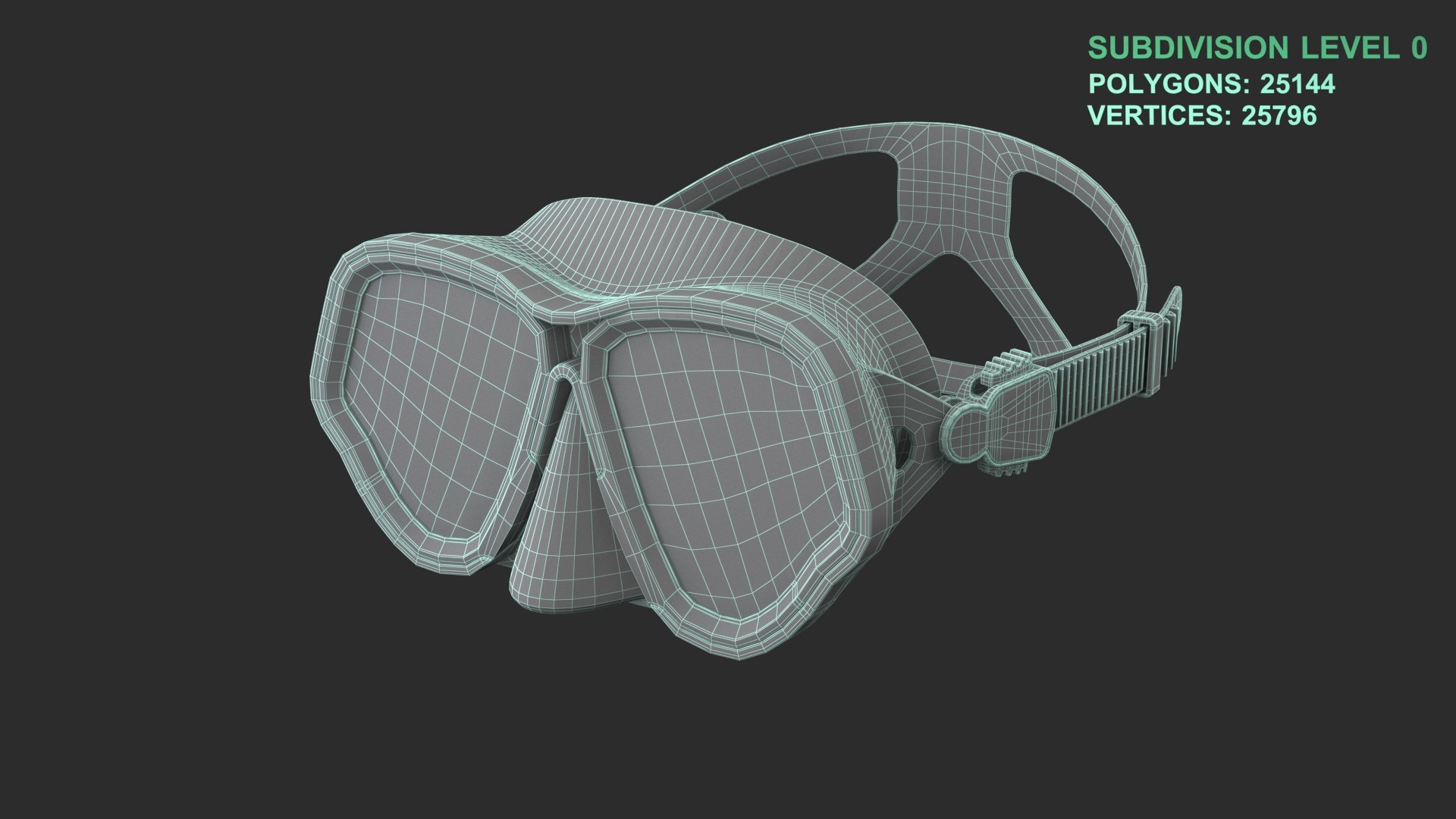 3D Scuba Mask - TurboSquid 2312435