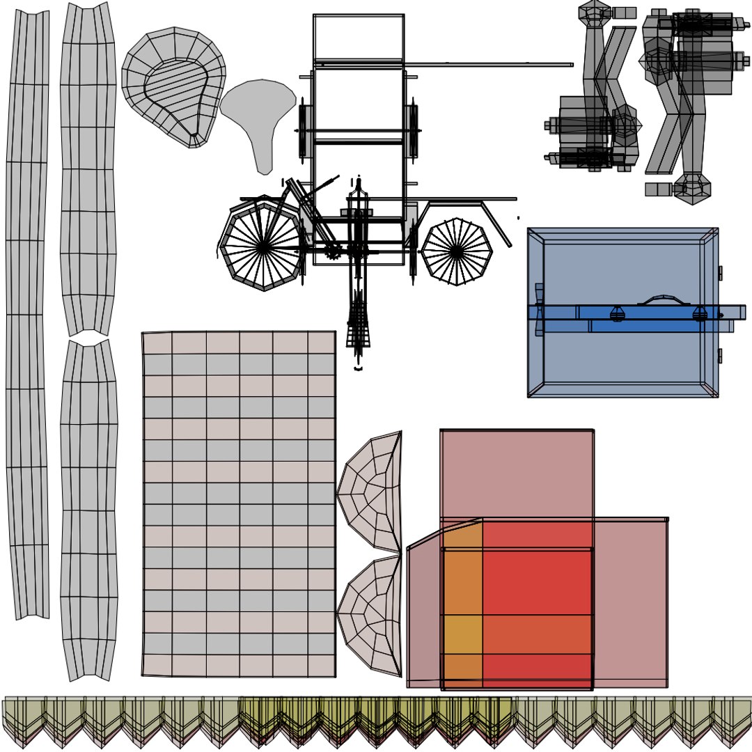 3D Ice-cream Trolley Model - TurboSquid 2276712