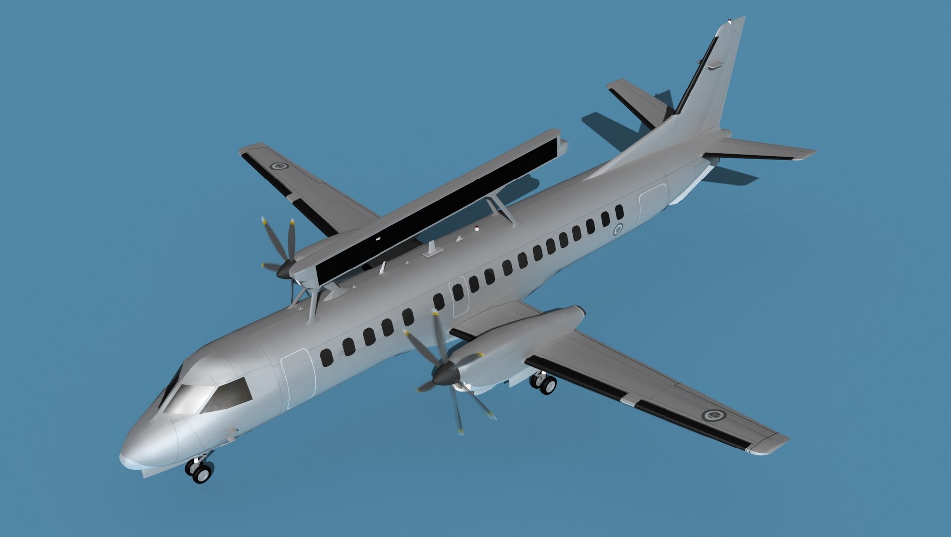 SAAB SF2000 AEWAC V07 3D - TurboSquid 1925187