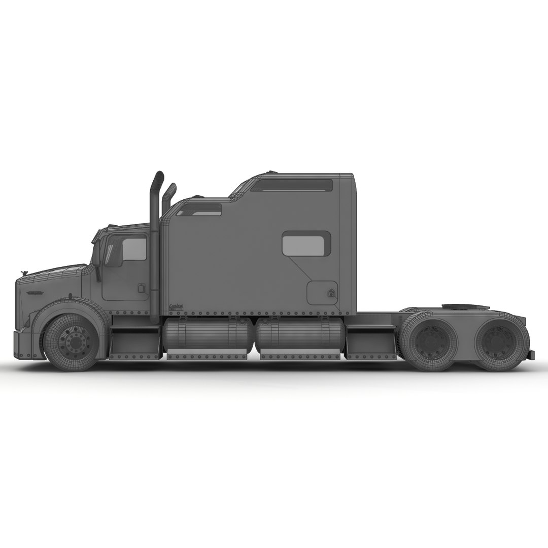 3d Model T800 Truck Custom Studio