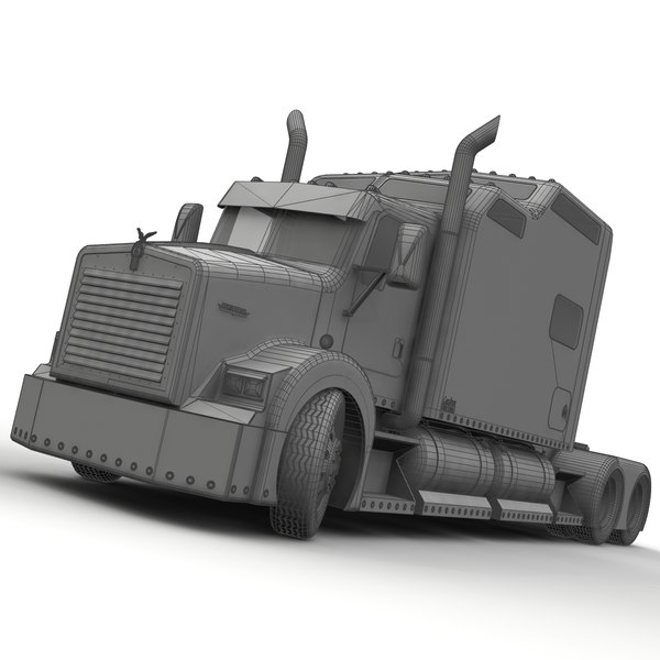 3d model t800 truck custom studio