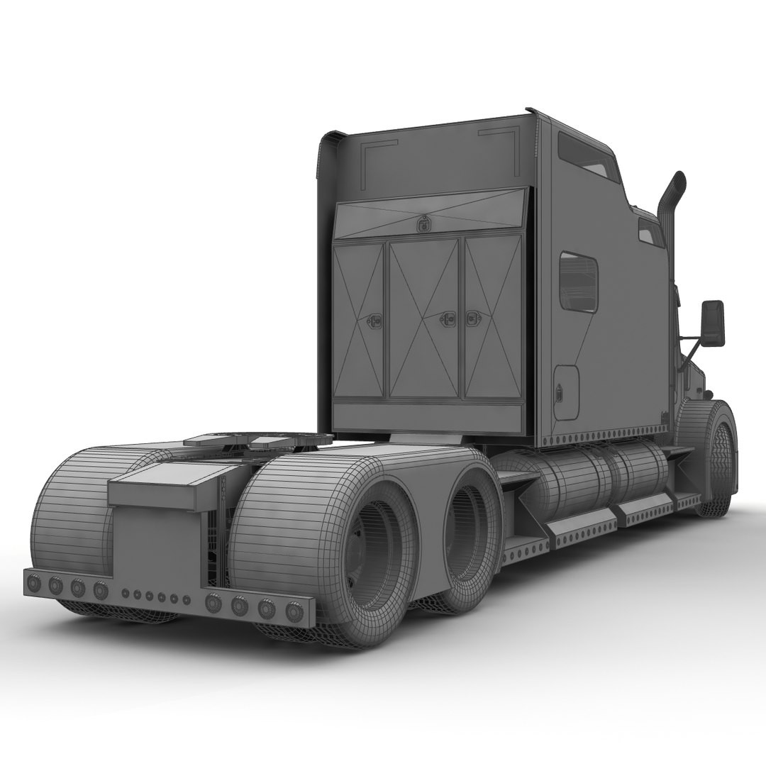 3d Model T800 Truck Custom Studio