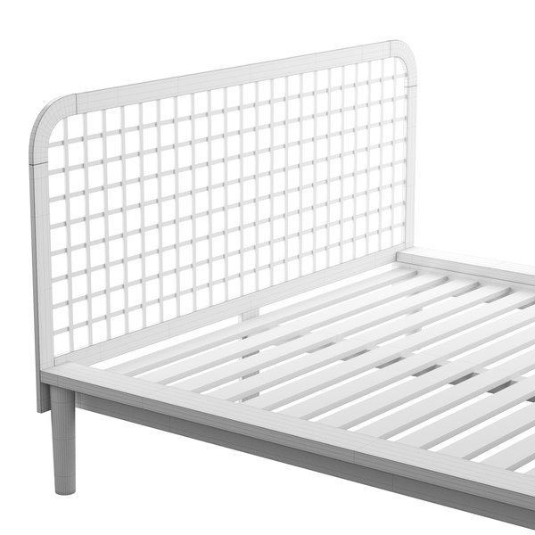 3D Nyla Platform Bed - TurboSquid 1911120