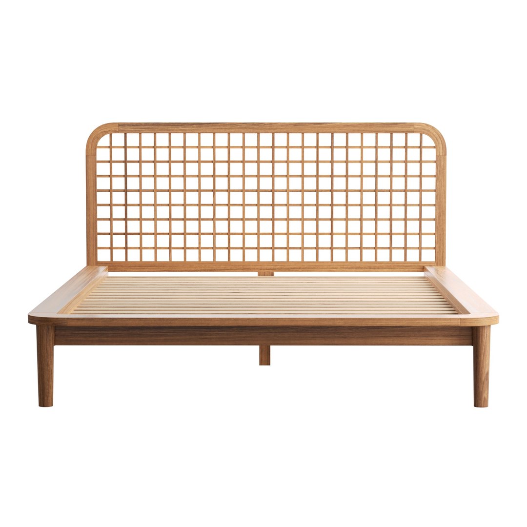 3D Nyla Platform Bed - TurboSquid 1911120