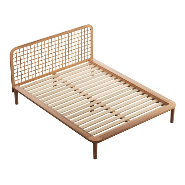 3D Nyla Platform Bed - TurboSquid 1911120