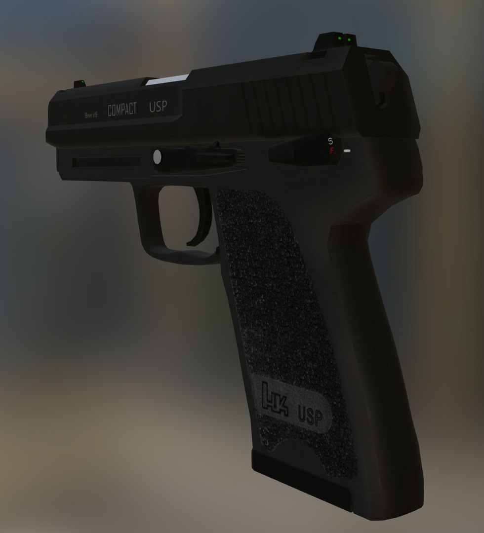 Usp 45 Cal Pistol Obj