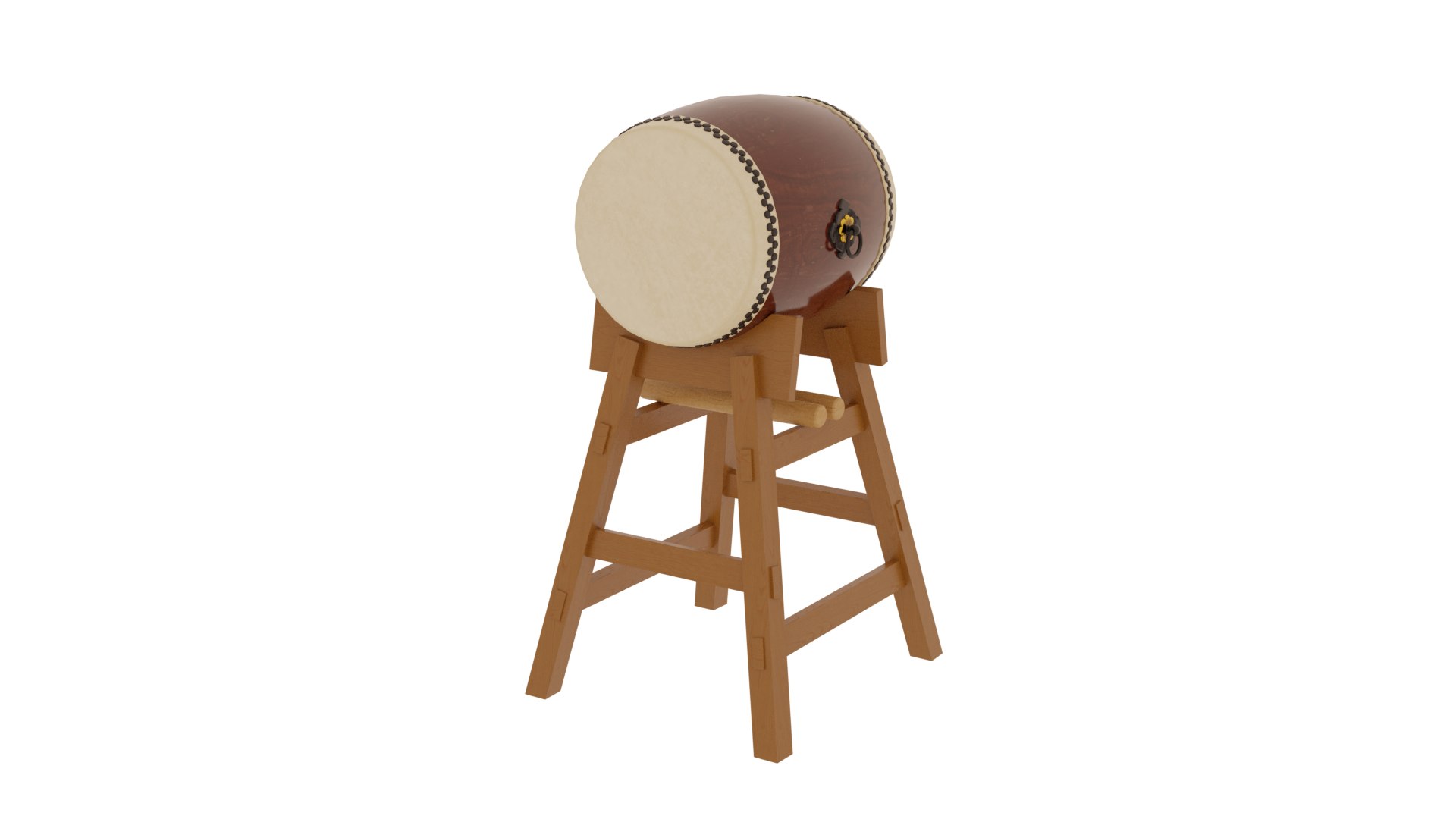 Japanese Drum Wadaiko 3D Model - TurboSquid 1883588