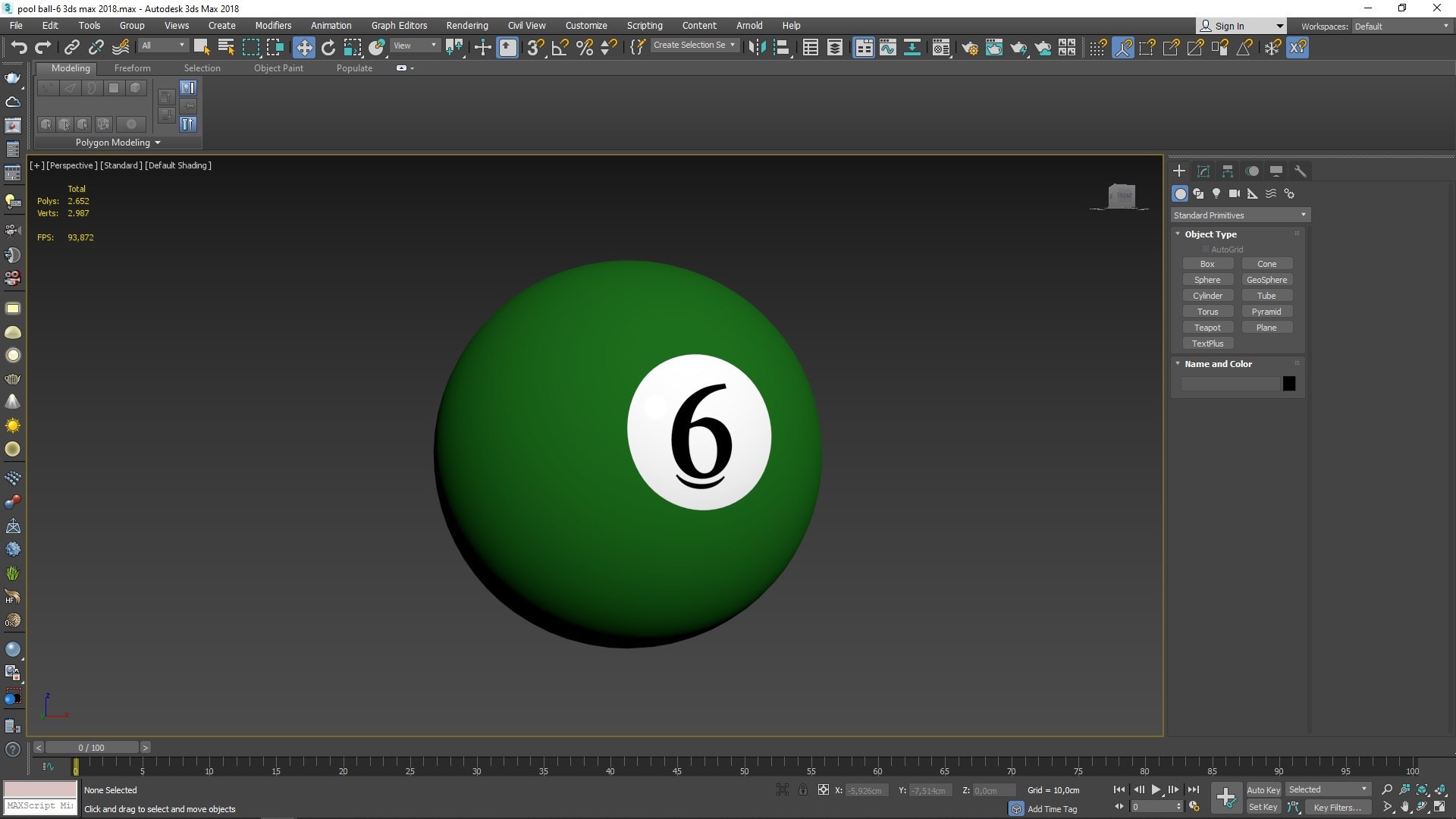 3D Billiard Pool Ball-6 American Model model - TurboSquid 1932089