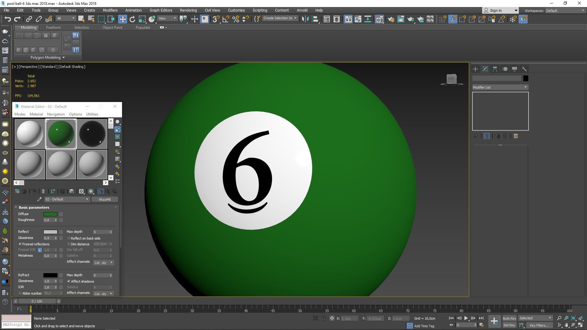 3D Billiard Pool Ball-6 American Model Model - TurboSquid 1932089