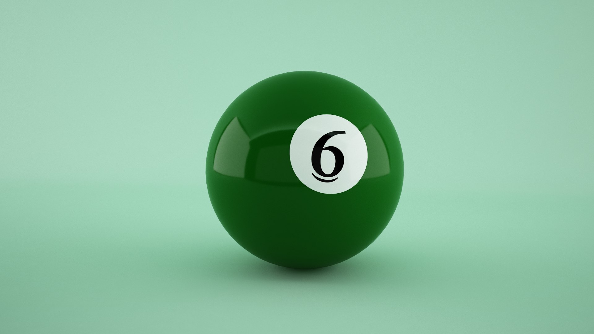 3D Billiard Pool Ball-6 American Model Model - TurboSquid 1932089