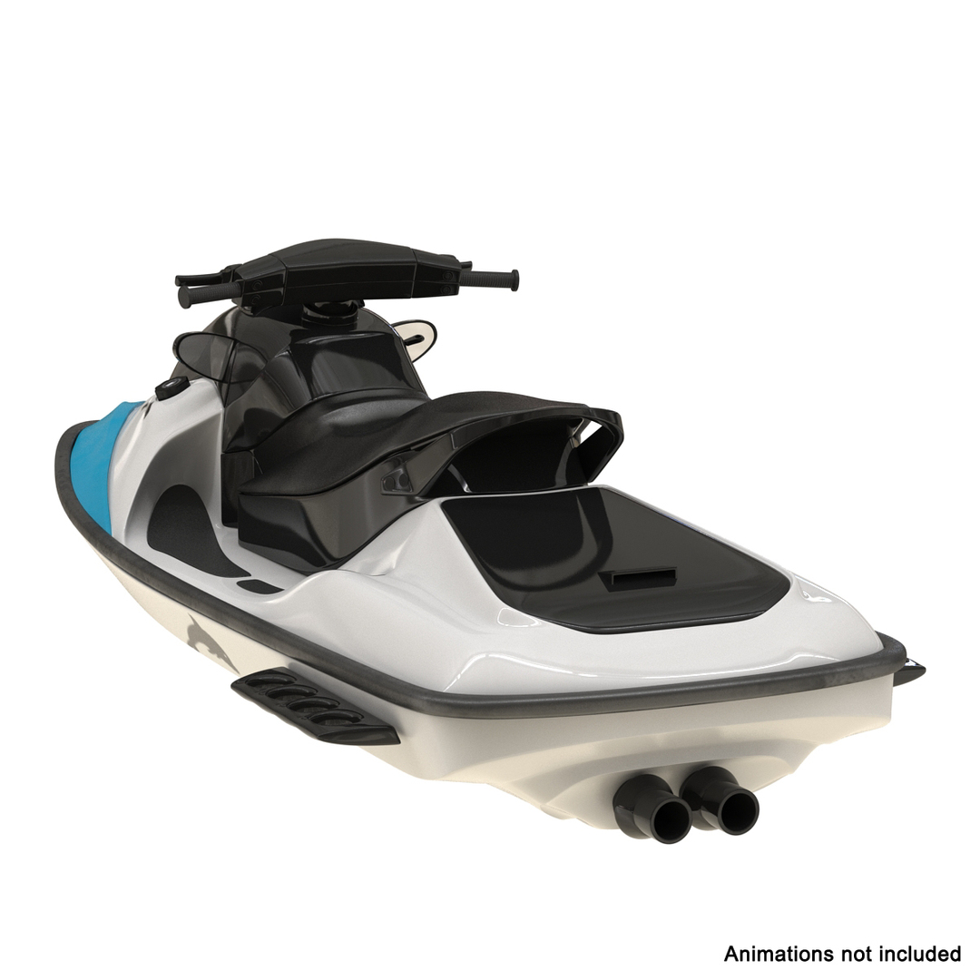 3d Model Jet Ski Generic Rigged