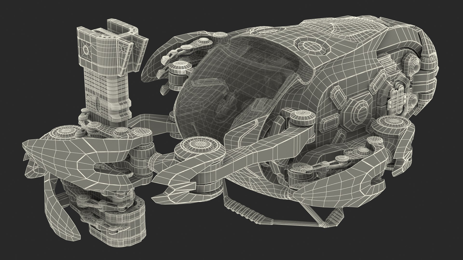 3D Model Sci Fi Repair Spaceship - TurboSquid 2307231