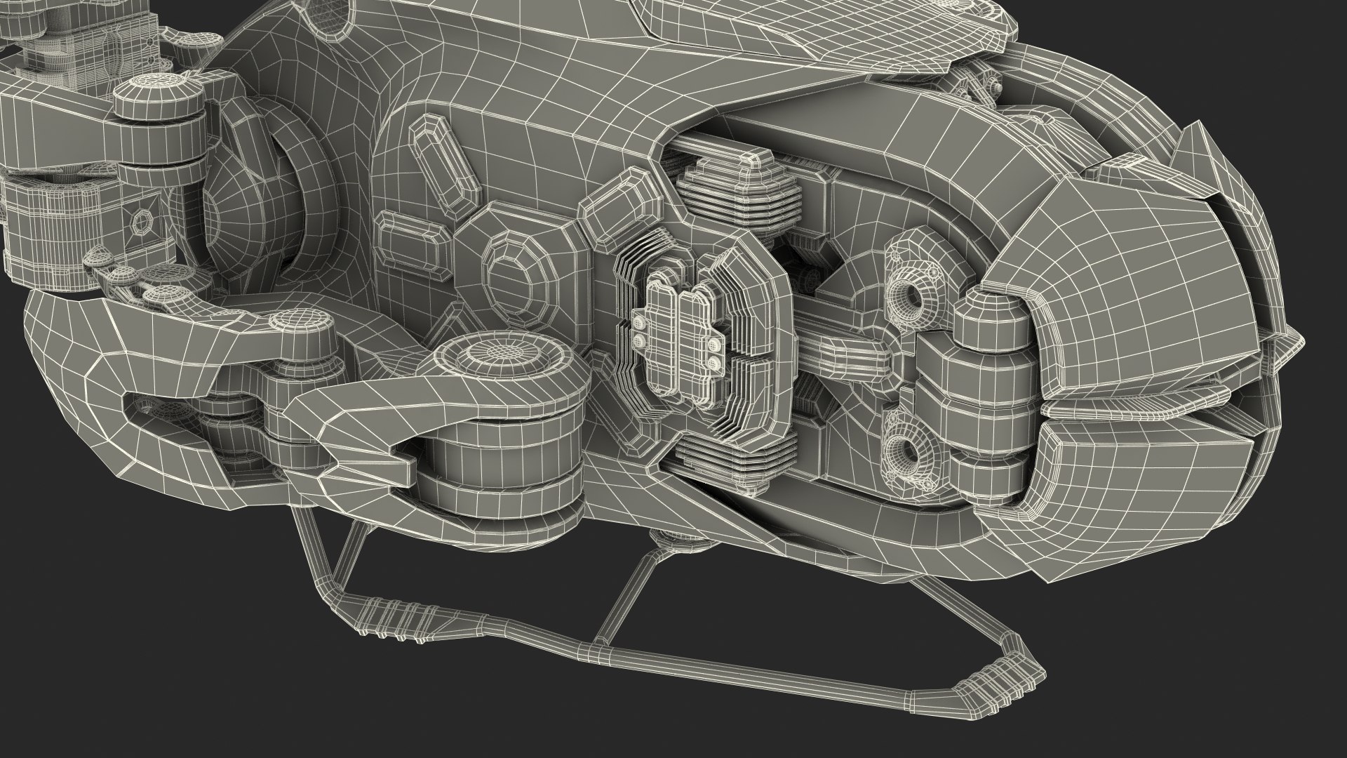 3D Model Sci Fi Repair Spaceship - TurboSquid 2307231