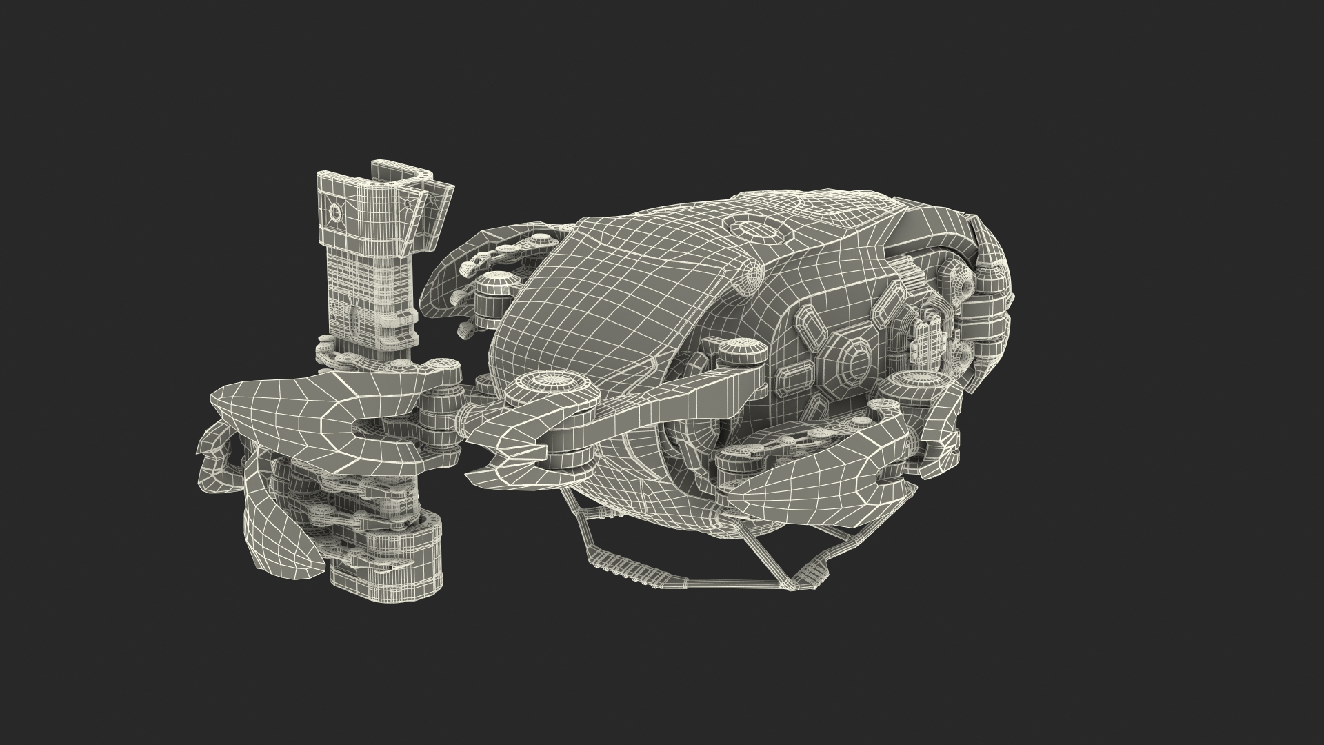 3D Model Sci Fi Repair Spaceship - TurboSquid 2307231