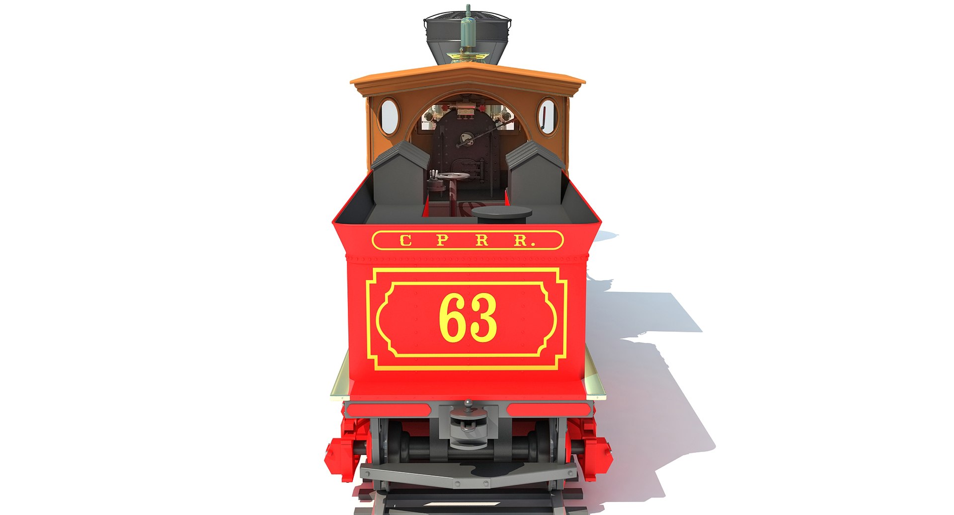 3D Leviathan Steam Locomotive - TurboSquid 1383478