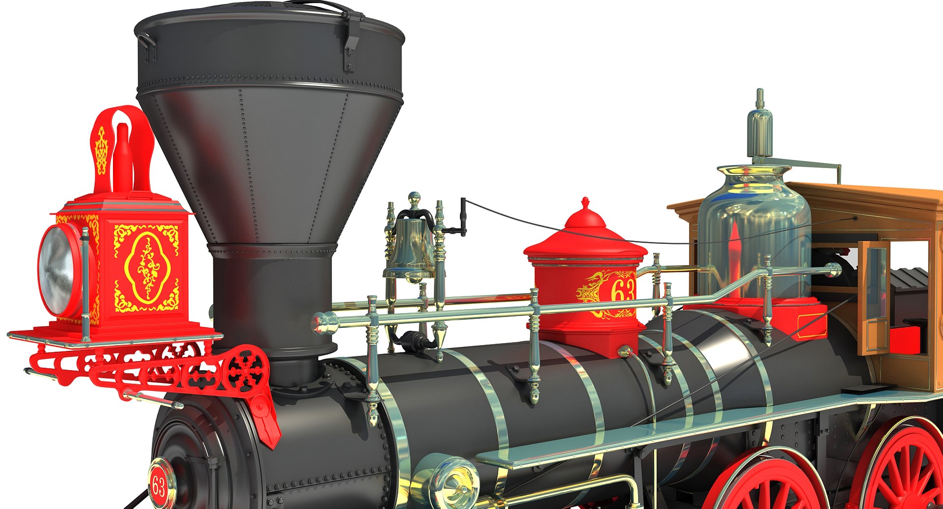 3D Leviathan Steam Locomotive - TurboSquid 1383478