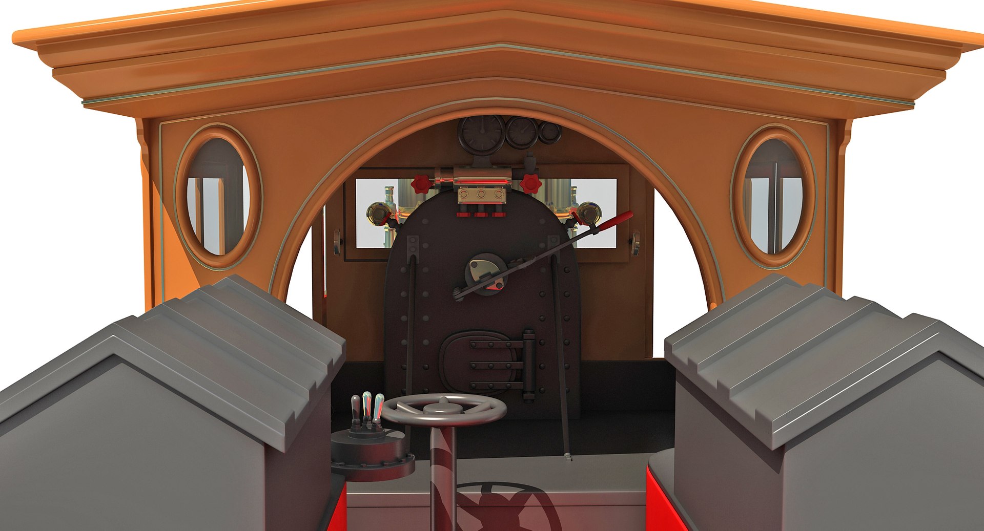 3D Leviathan Steam Locomotive - TurboSquid 1383478