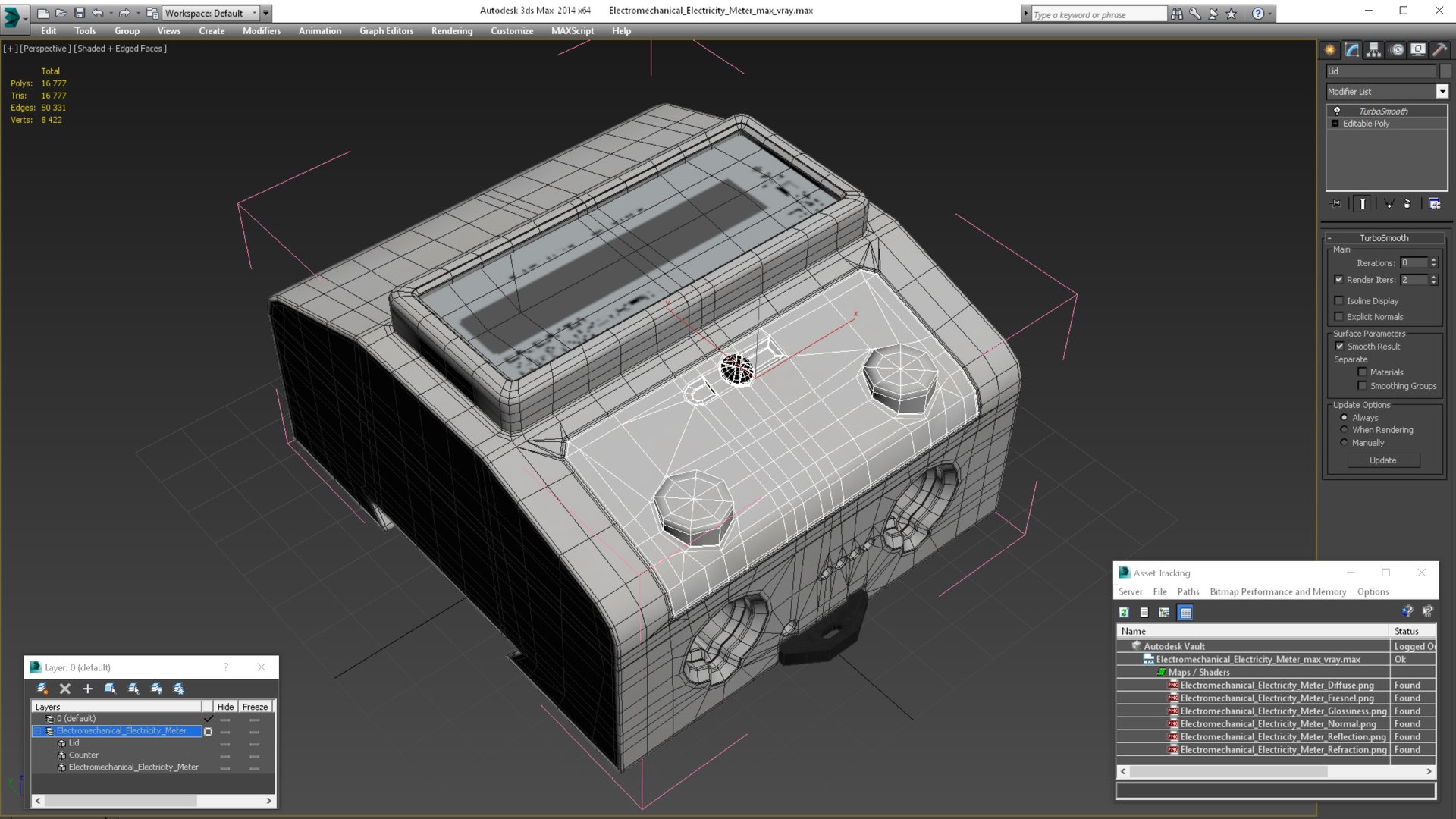 3D Electromechanical Electricity Meter Model - TurboSquid 2054529