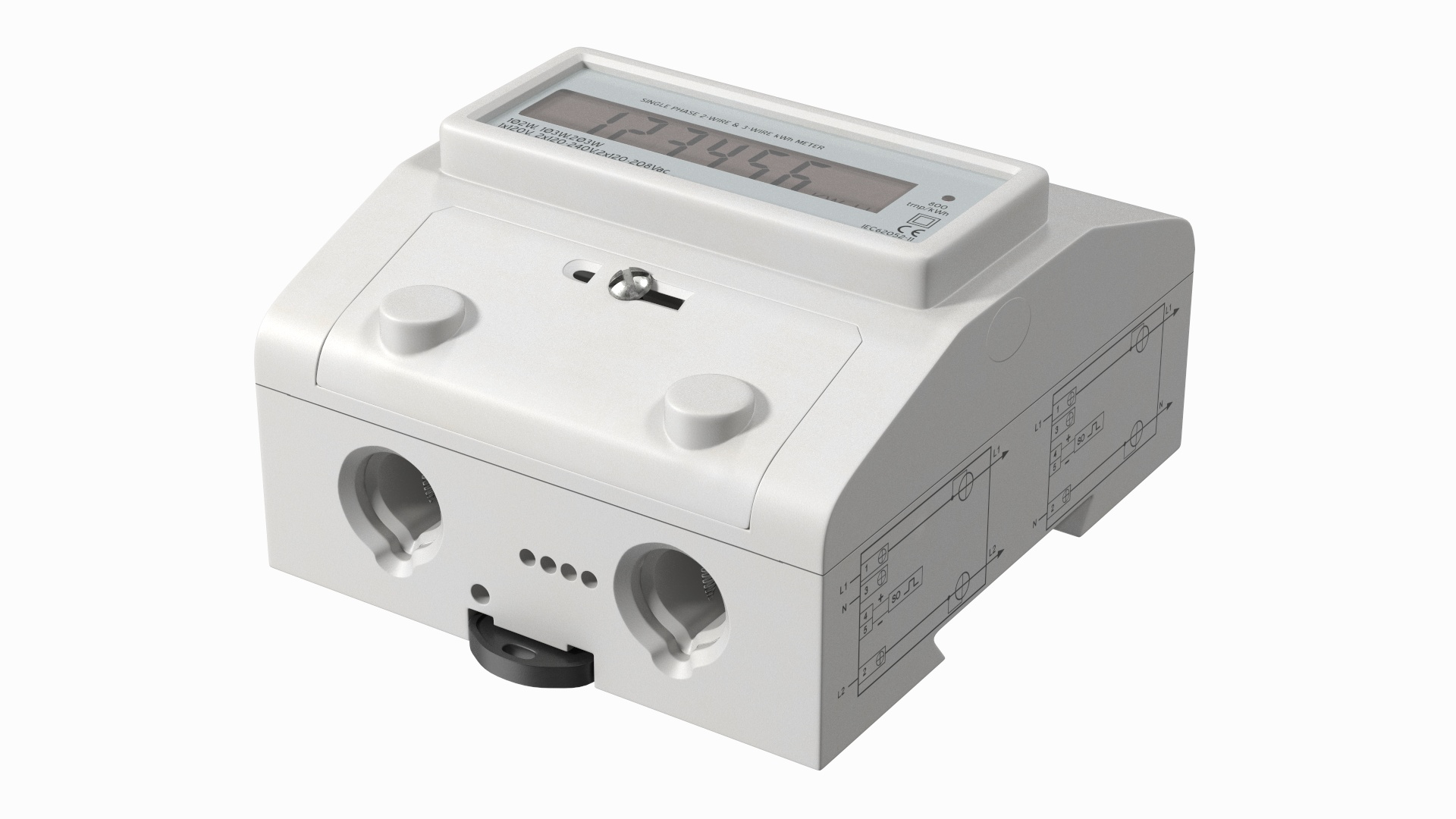 3D Electromechanical Electricity Meter Model - TurboSquid 2054529