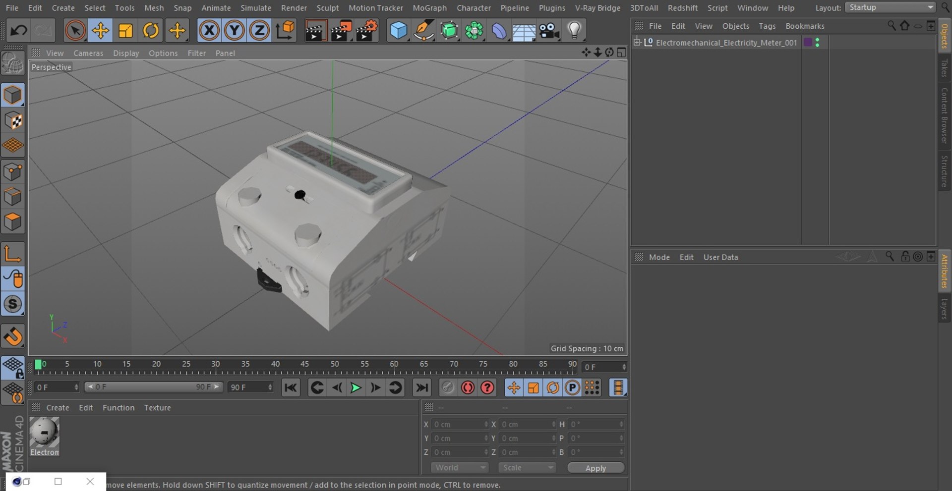 3D Electromechanical Electricity Meter Model - TurboSquid 2054529