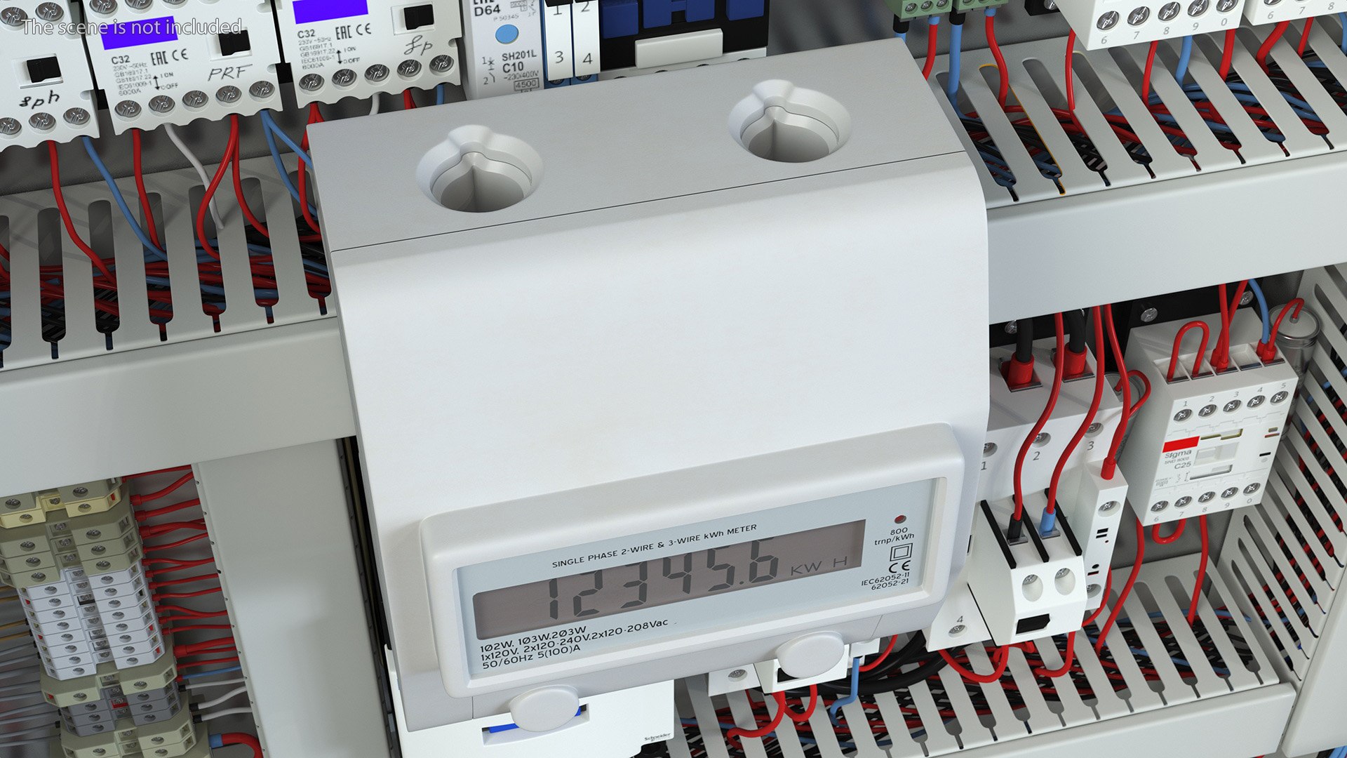 3D Electromechanical Electricity Meter Model - TurboSquid 2054529
