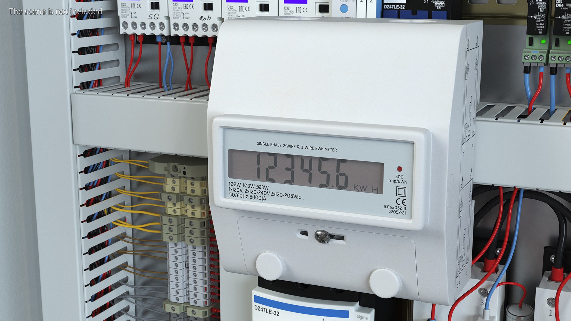 3D Electromechanical Electricity Meter Model - TurboSquid 2054529