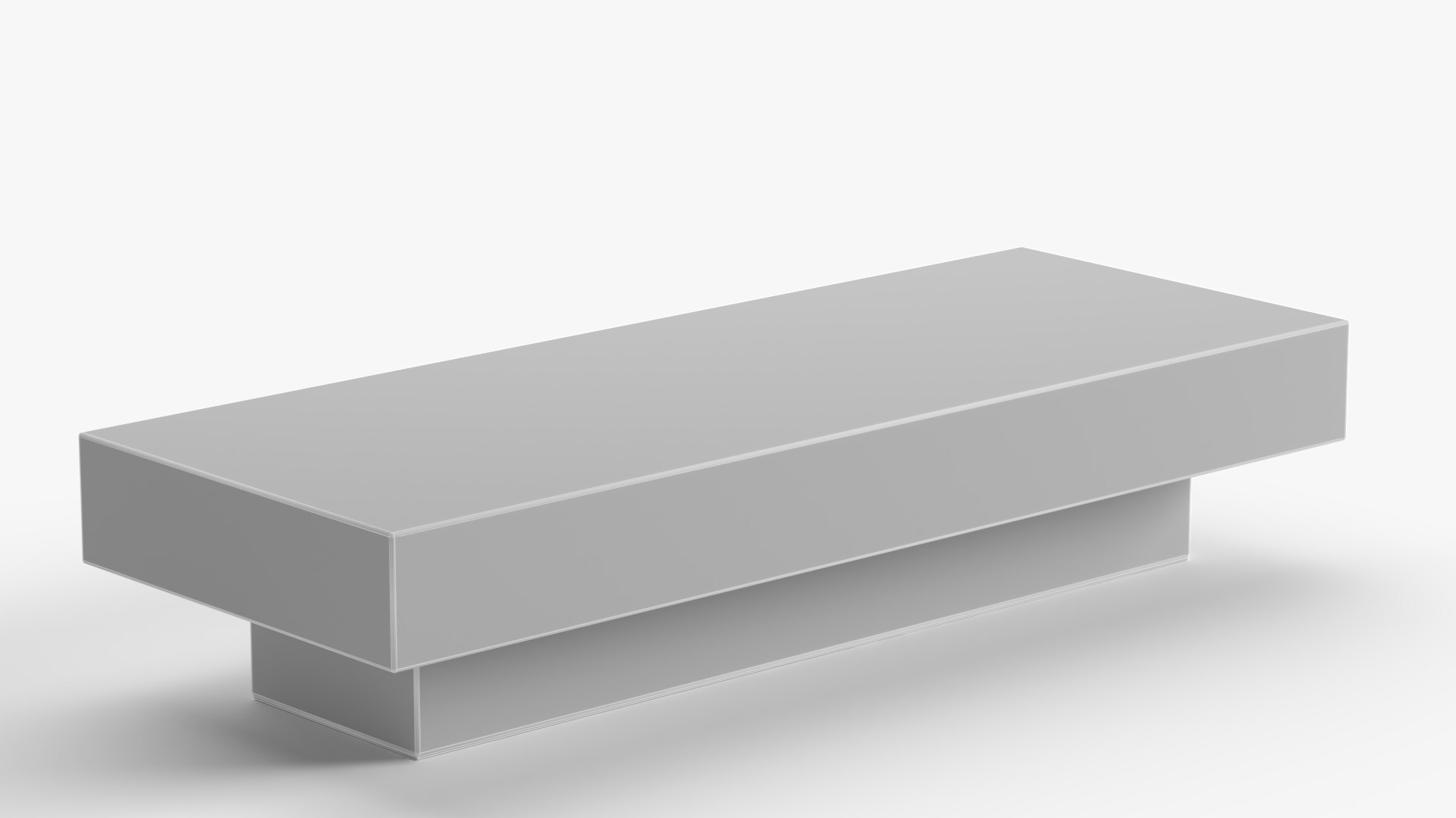 3D Block Coffee Table model - TurboSquid 2171483