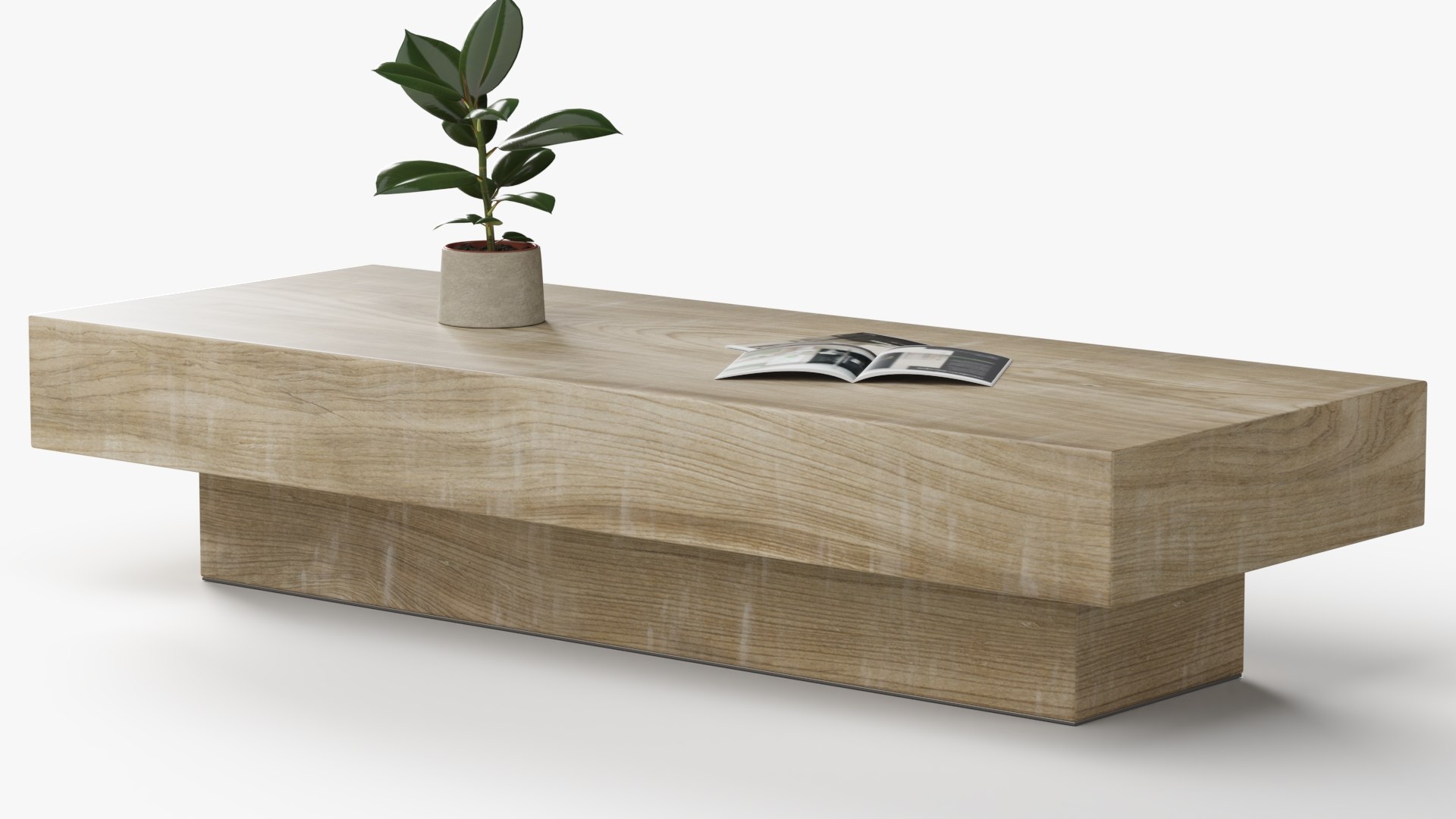 3D Block Coffee Table model - TurboSquid 2171483