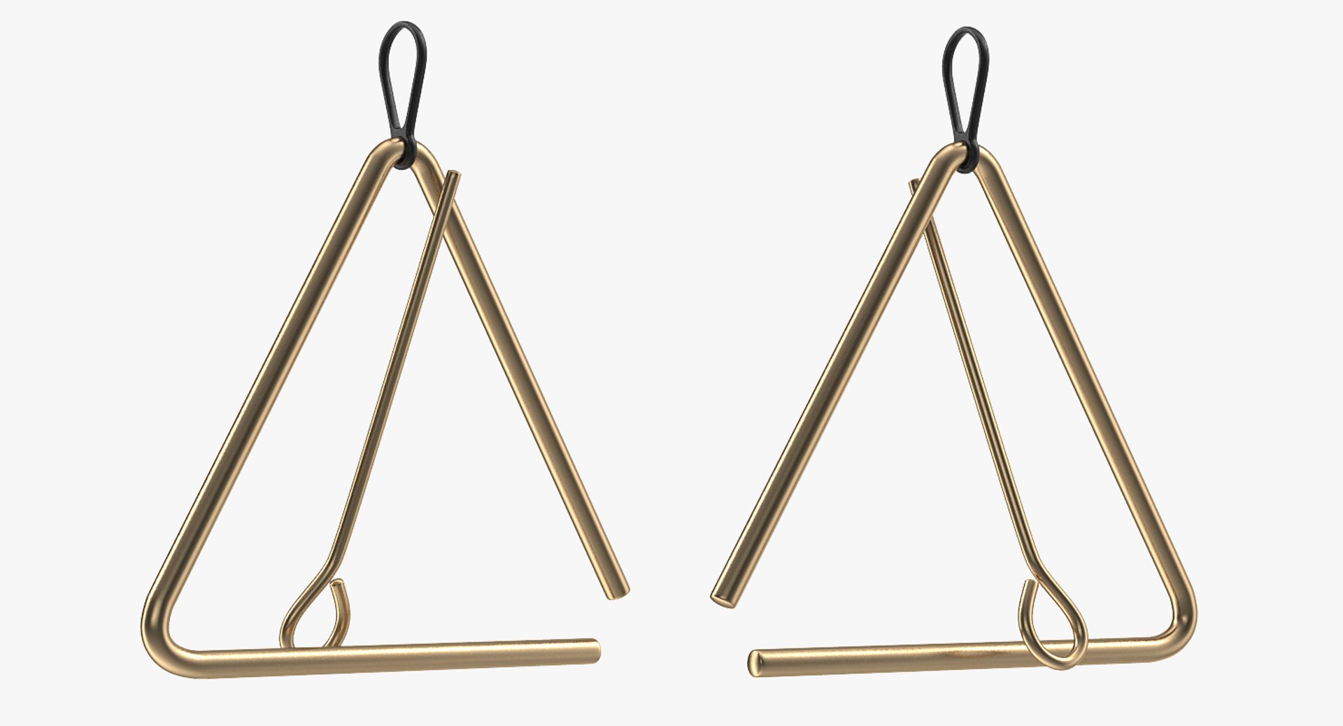 3D Bronze Musical Triangle - TurboSquid 1418480