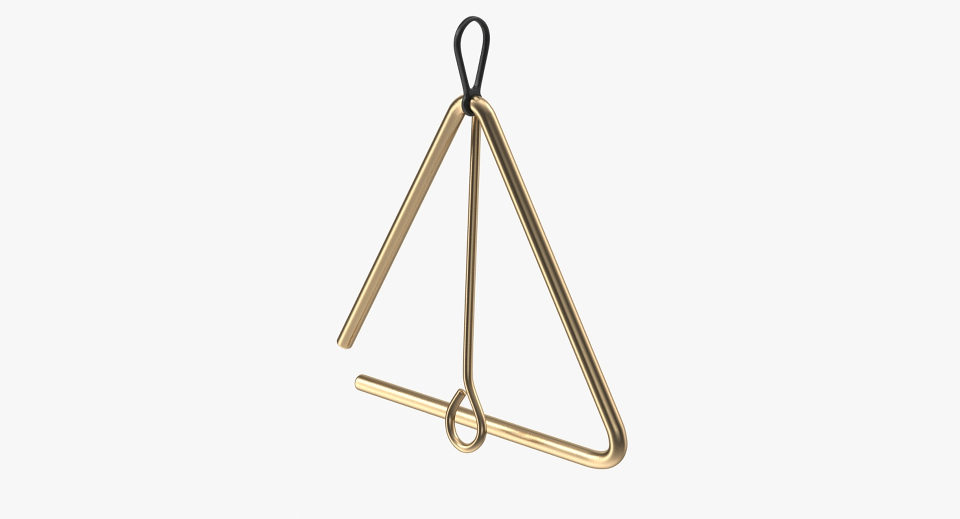 3D Bronze Musical Triangle - TurboSquid 1418480