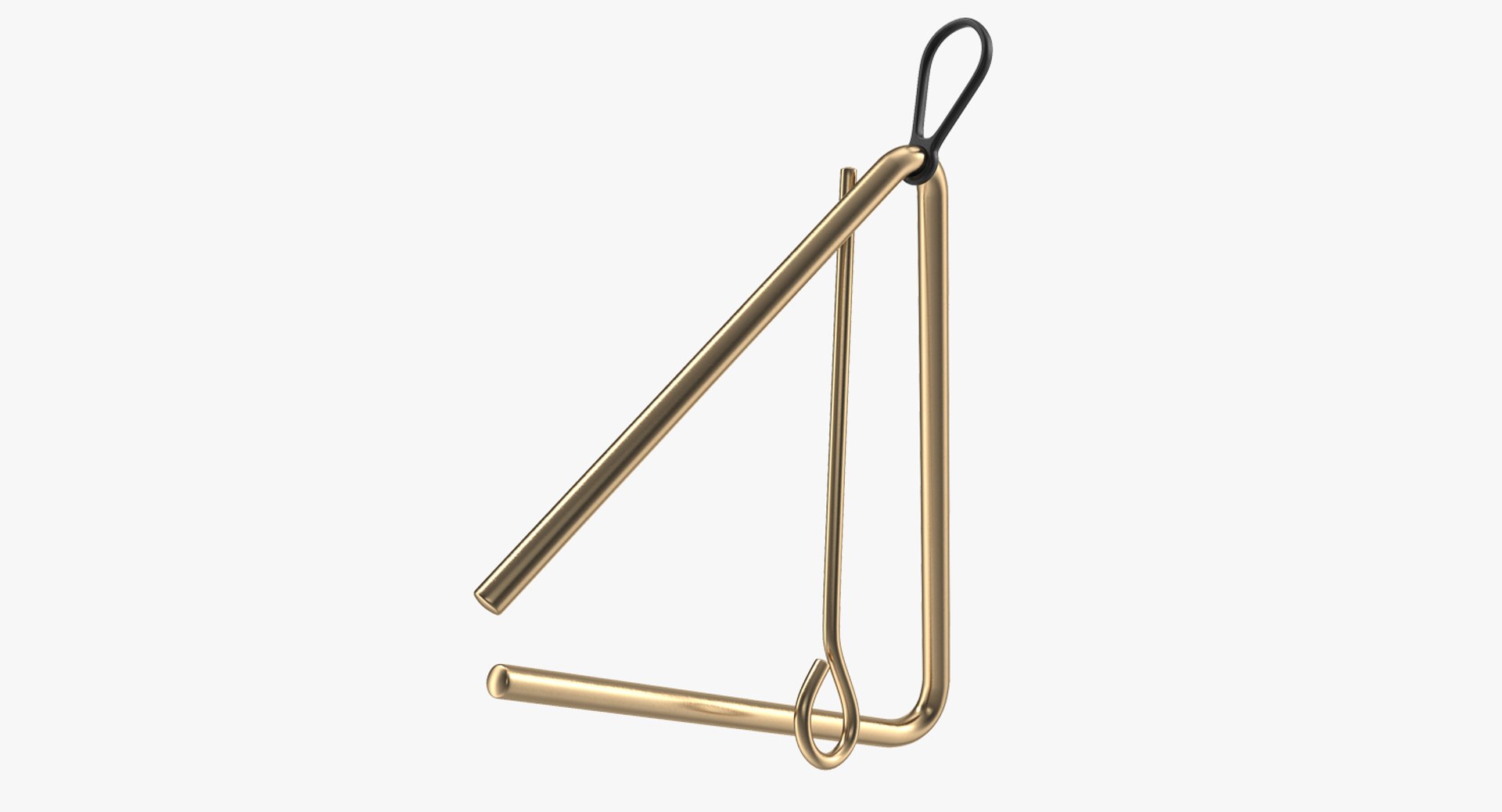 3D Bronze Musical Triangle - TurboSquid 1418480