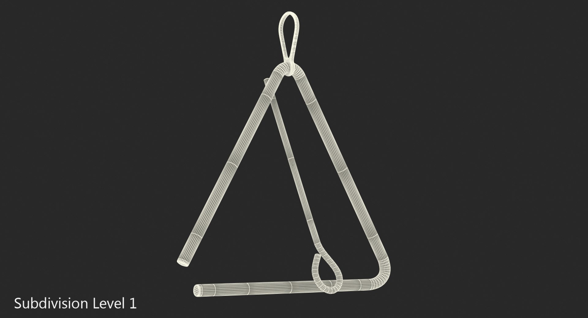 3D Bronze Musical Triangle - TurboSquid 1418480