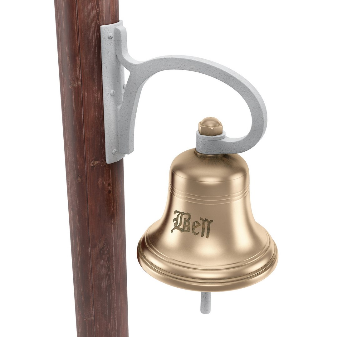 3d bold brass ship bell