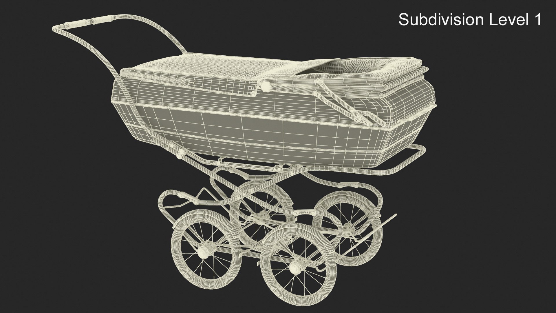 Bilt Rite Vintage Sleeping Stroller With Canopy Folded Model ...