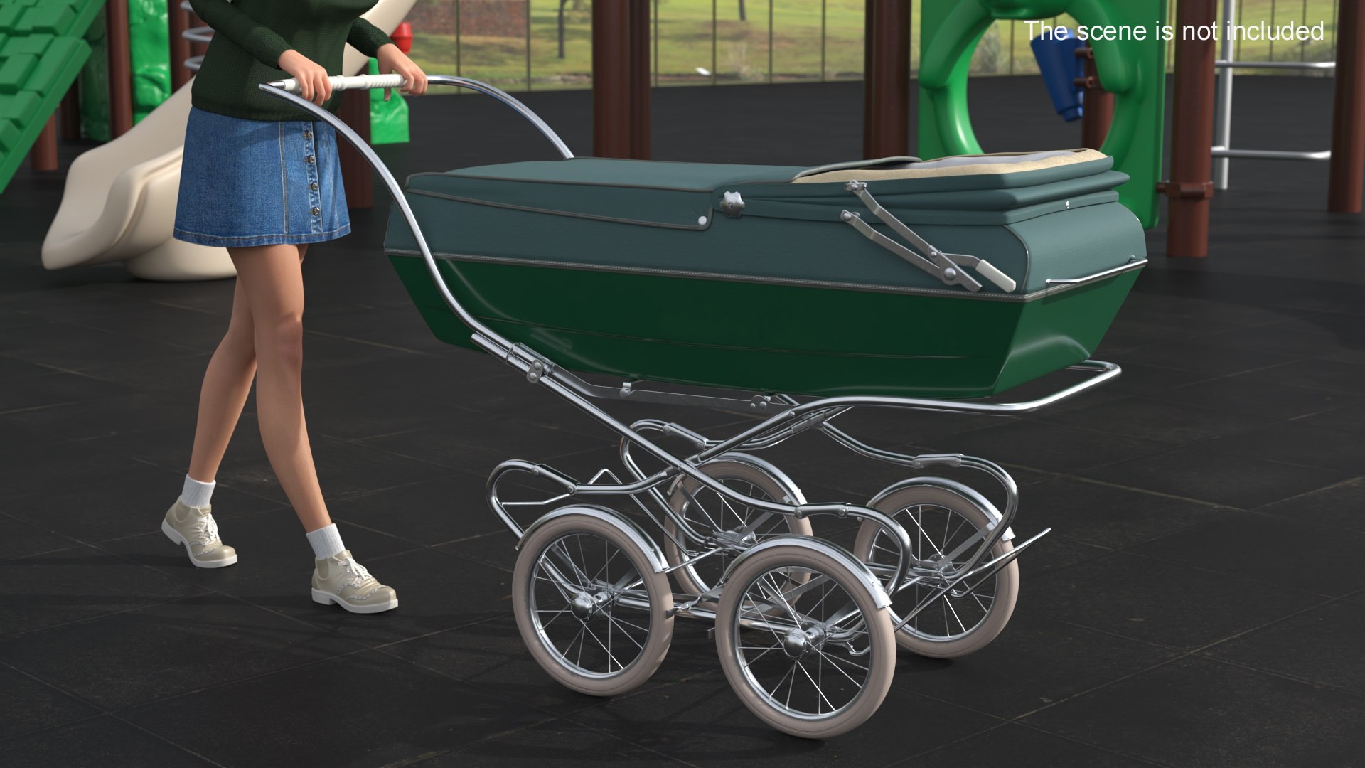 Bilt Rite Vintage Sleeping Stroller With Canopy Folded Model ...