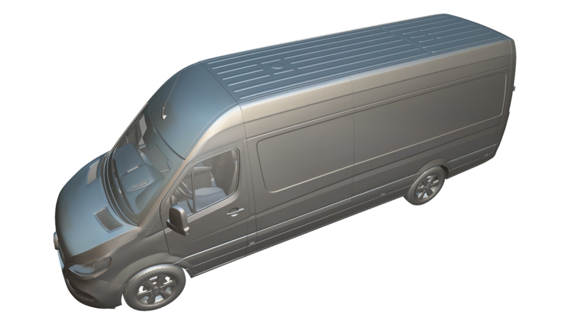 3D Model New Mercedes-Benz Sprinter Cargo Van H2 L3 - TurboSquid 2260266