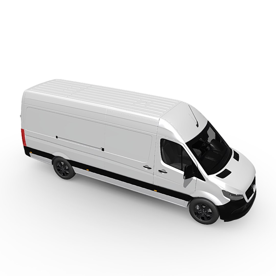 3D Model New Mercedes-Benz Sprinter Cargo Van H2 L3 - TurboSquid 2260266