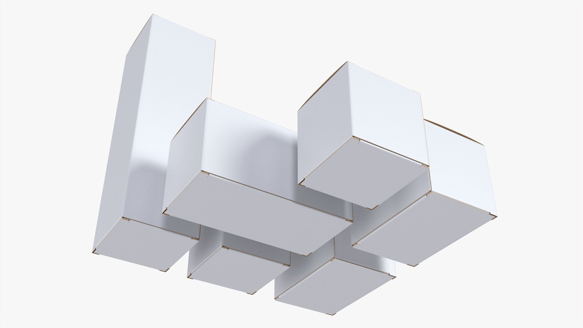 3D Model Paper Boxes Mockup Set 02 - TurboSquid 1842876