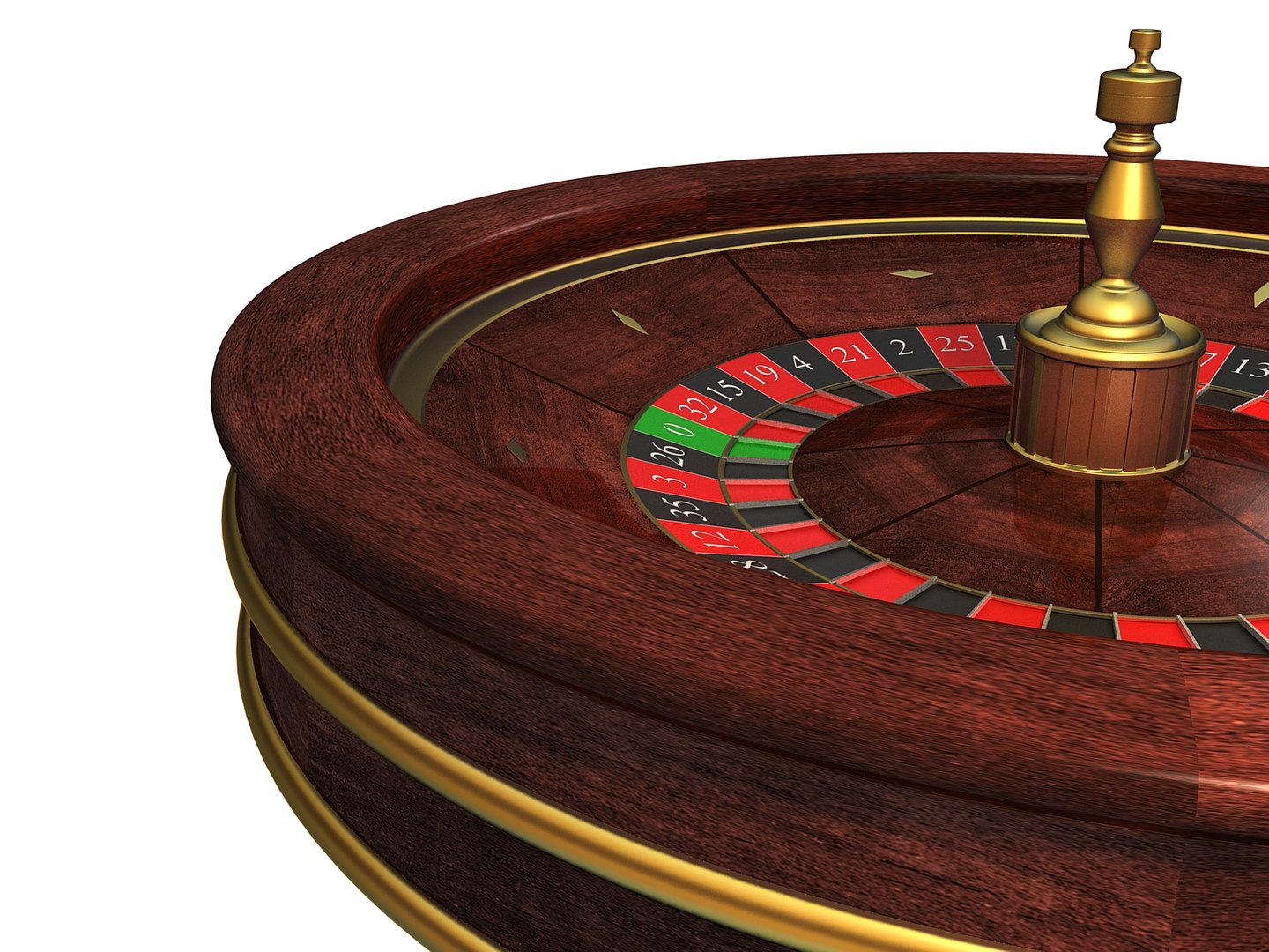 roulette wheel 3d obj