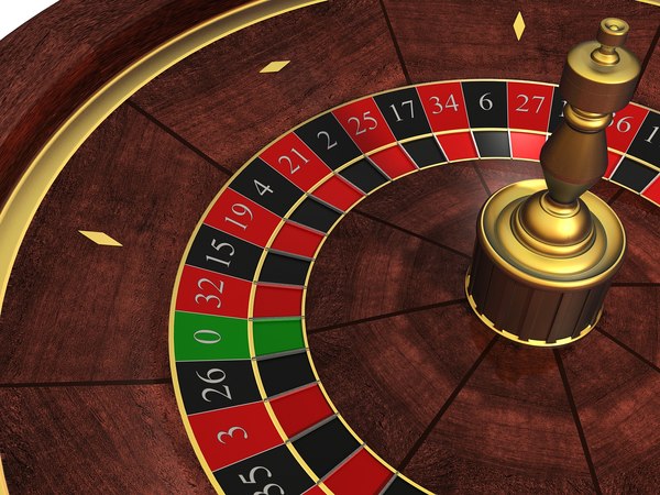 roulette wheel 3d model
