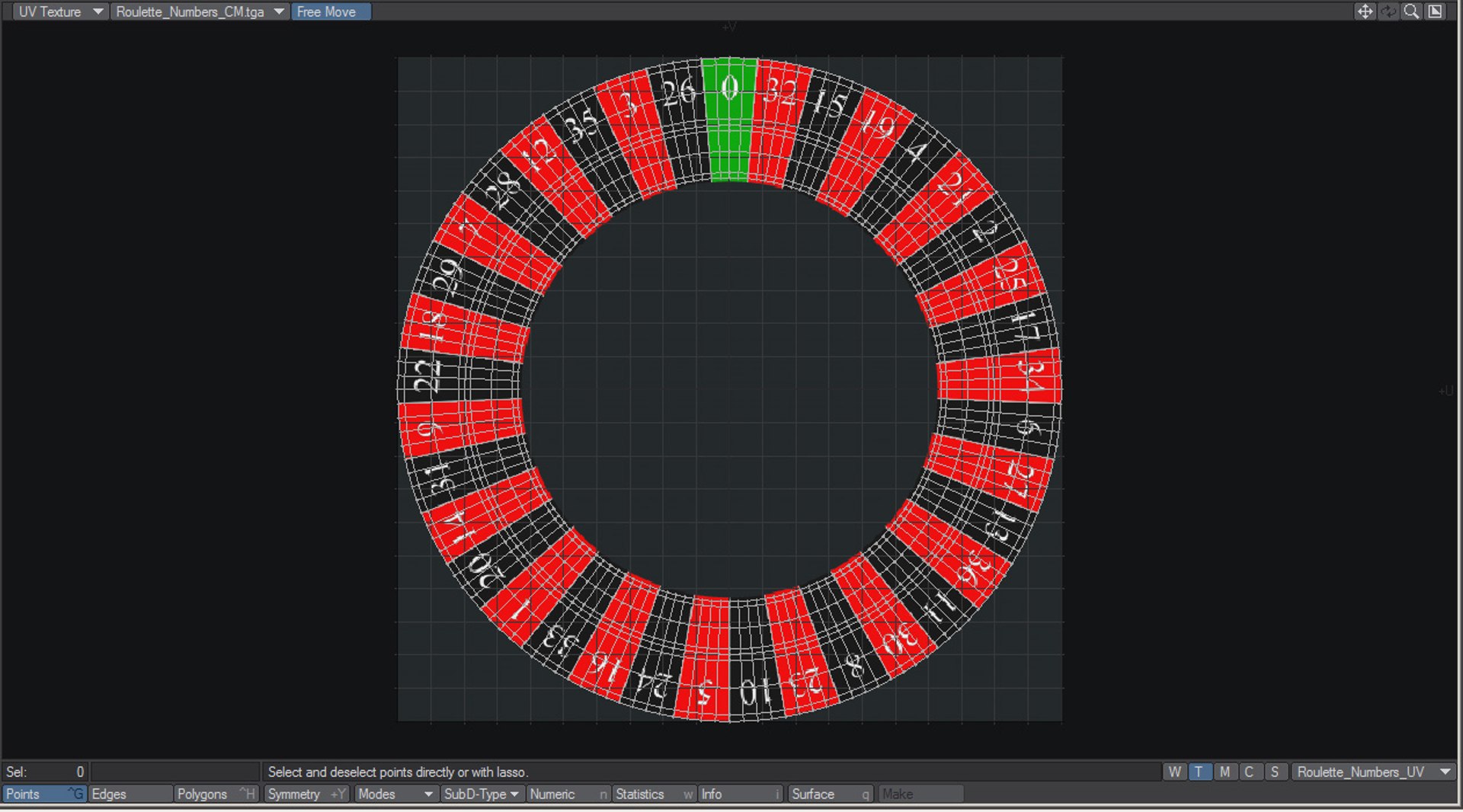 roulette wheel 3d obj