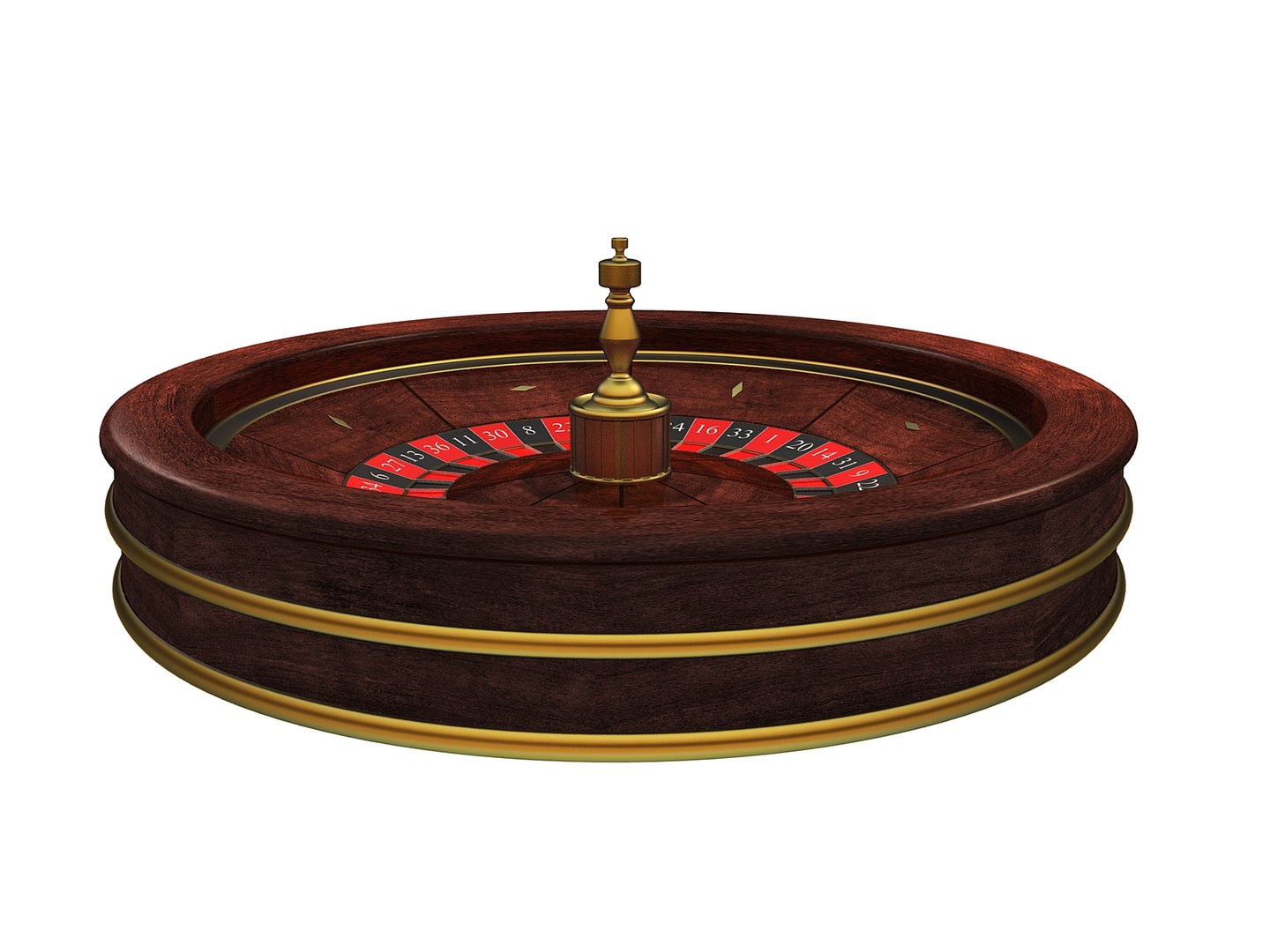 roulette wheel 3d obj