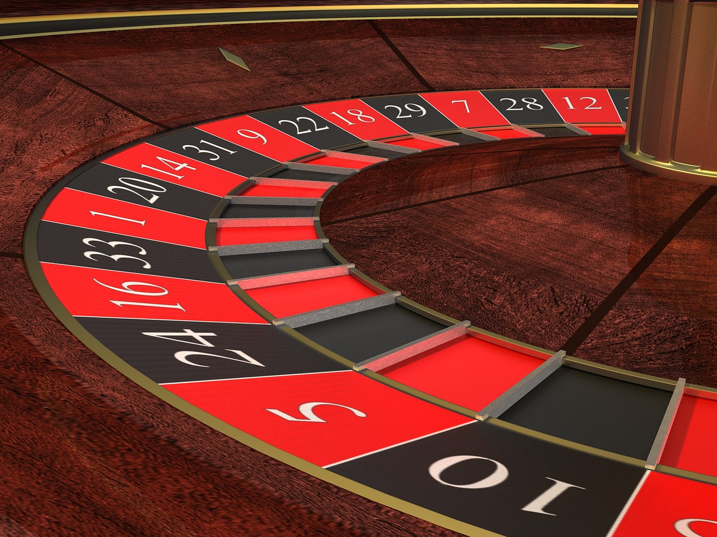 roulette wheel 3d obj