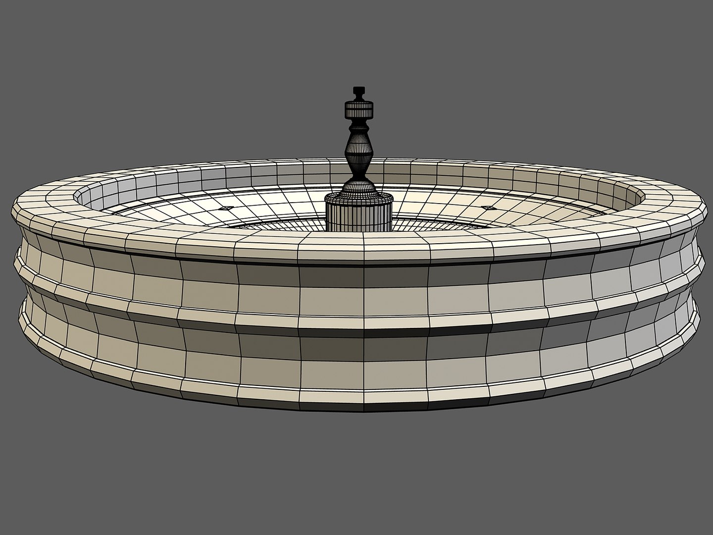 roulette wheel 3d obj