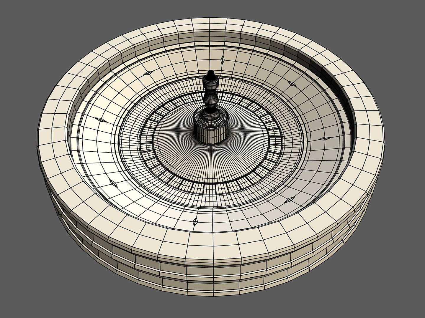 roulette wheel 3d obj