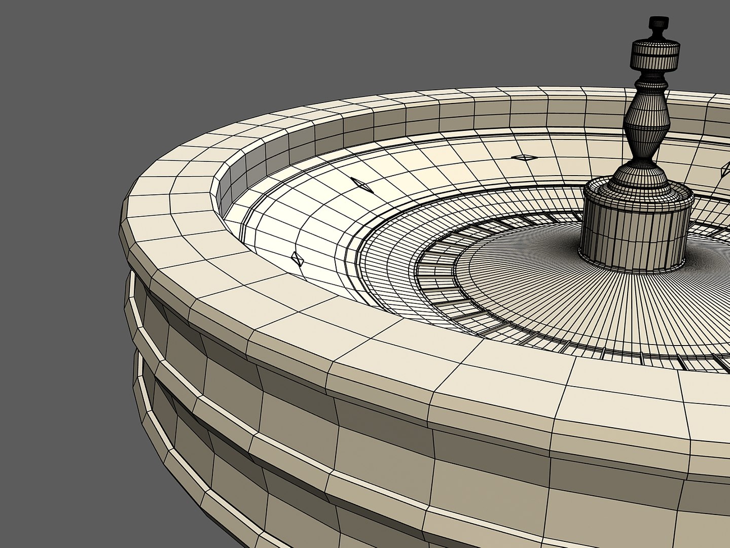 roulette wheel 3d obj