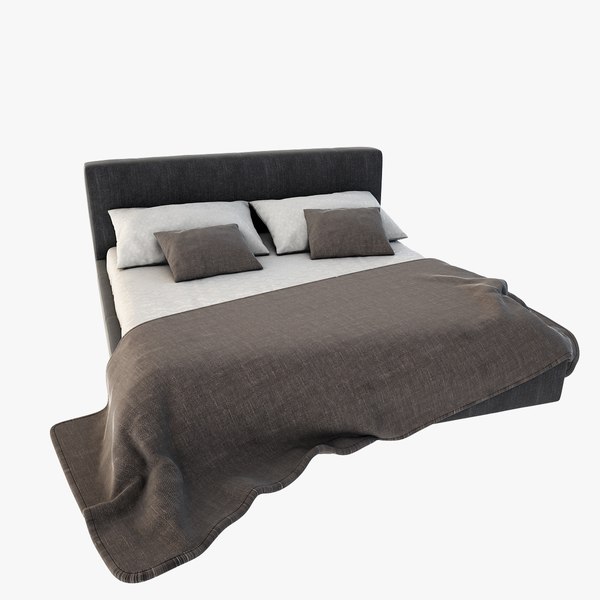 modern contemporary bed realistic max