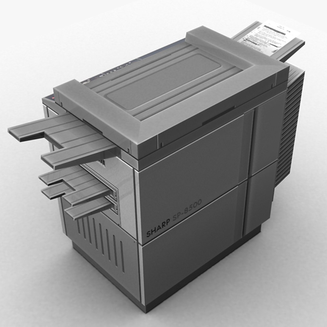 3d Copier Office Peripheral Model