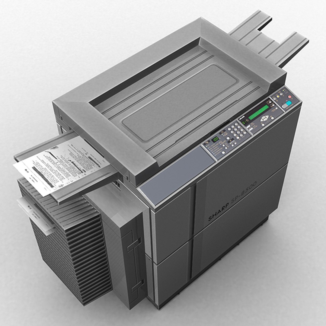 3d Copier Office Peripheral Model