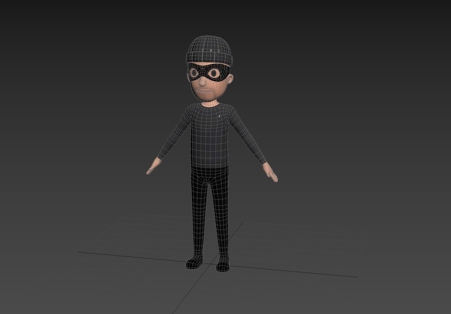 3D Character123 Rigged Robber Model - TurboSquid 1759407